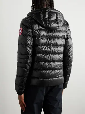 Canada Goose Crofton Slim-fit Recycled Nylon-ripstop Hooded Down Jacket - Black