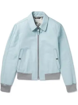 TOM FORD Slim-fit Leather Blouson Jacket
