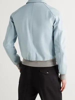 TOM FORD Slim-fit Leather Blouson Jacket