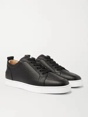 CHRISTIAN LOUBOUTIN Rantulow Full-grain Leather Sneakers - Black