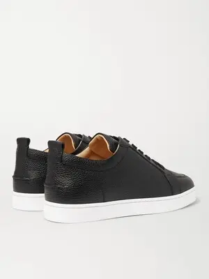 CHRISTIAN LOUBOUTIN Rantulow Full-grain Leather Sneakers - Black