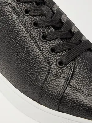 CHRISTIAN LOUBOUTIN Rantulow Full-grain Leather Sneakers - Black