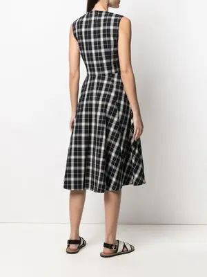 Woolrich Check Flared Midi Dress