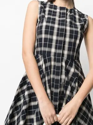 Woolrich Check Flared Midi Dress