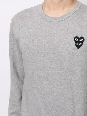 Play Comme Des Garcon Chest Logo-patch Jumper
