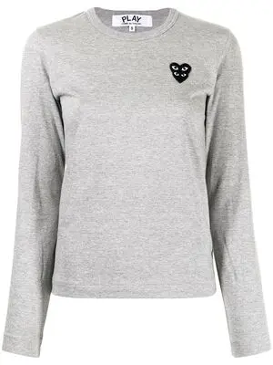 Play Comme Des Garcon Chest Logo-patch T-shirt