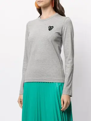 Play Comme Des Garcon Chest Logo-patch T-shirt