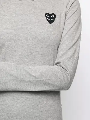 Play Comme Des Garcon Chest Logo-patch T-shirt