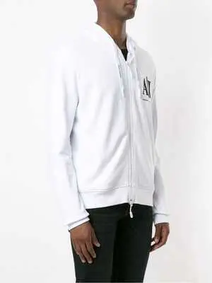 Armani Exchange Logo-embroidered Drawstring Hoodie