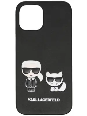 Karl Lagerfeld Karl & Choupette Iphone 12 Pro Max Case - Black