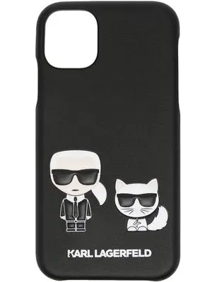 Karl Lagerfeld Karl & Choupette Iphone 11 Case - Black