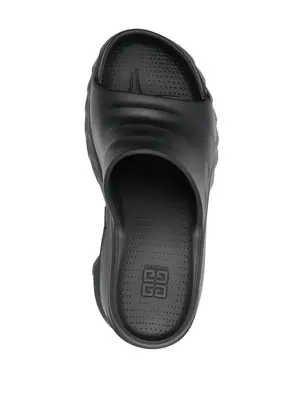Givenchy Marshmallow 115mm Wedge Sandals - Black
