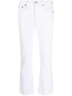 R13 Flared Cropped Jeans