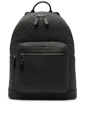 Michael Kors Hudson Monogram Backpack - Black