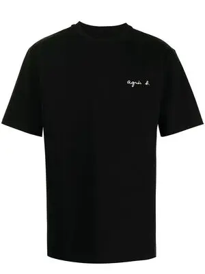 AGNÈS B. Logo-embroidered Cotton T-shirt