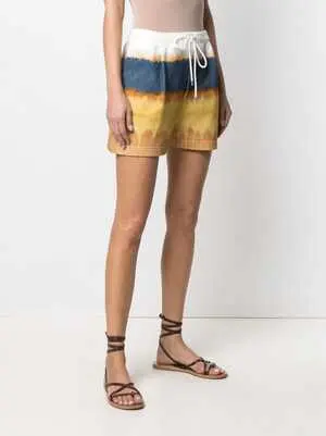 Alberta Ferretti Tie-dye Track Shorts - Blue