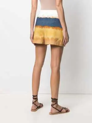 Alberta Ferretti Tie-dye Track Shorts - Blue