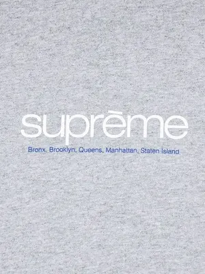 Supreme Five Boroughs Crew Neck T-shirt - Grey