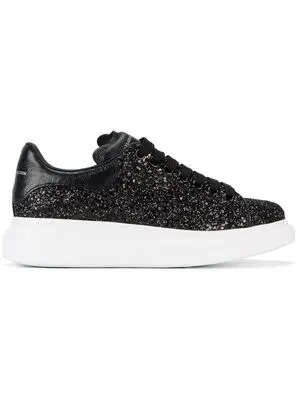 Alexander McQueen Oversized Glitter Lace-up Sneakers