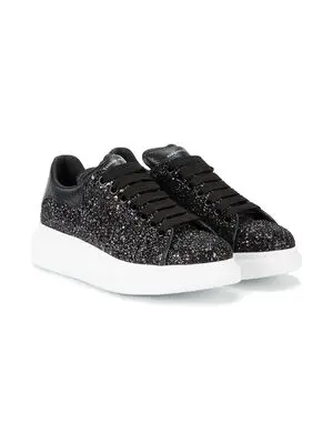 Alexander McQueen Oversized Glitter Lace-up Sneakers