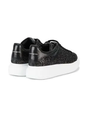 Alexander McQueen Oversized Glitter Lace-up Sneakers