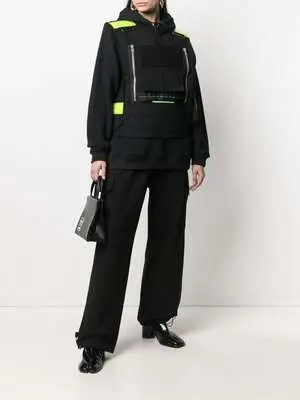 SANKUANZ Layered Hoodie With Reflective Details