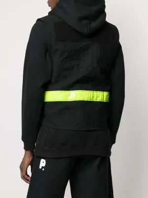SANKUANZ Layered Hoodie With Reflective Details
