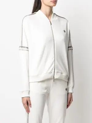 Lorena Antoniazzi Side-stripe Zip-up Track Jacket