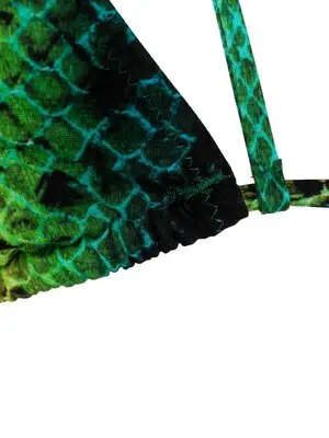 NOIRE SWIMWEAR Snake-print Isla Bikini