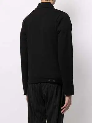 AGNES B. Nacre Snap-button Cotton Cardigan
