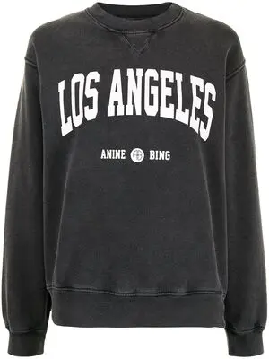 ANINE BING Ramona University Los Angeles Sweatshirt - Grey