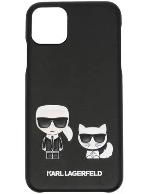 Karl Lagerfeld Karl & Choupette Iphone 11 Case - Black