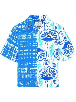 Prada Floral-print Shirt - Blue