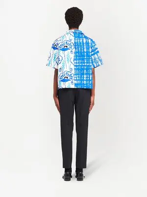 Prada Floral-print Shirt - Blue