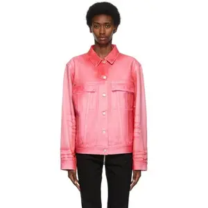 Givenchy Givenchy Pink Denim Shiny Polished Jacket - 650 Pink