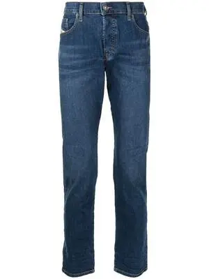 DIESEL® High-rise Straight Leg Jeans - Blue