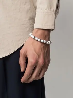 Emanuele Bicocchi Beaded Chain Bracelet - White