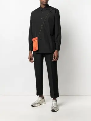 Comme Des Garçons Pointed Collar Cotton Shirt - Black