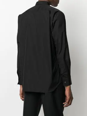 Comme Des Garçons Pointed Collar Cotton Shirt - Black