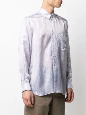 Comme Des Garçons Vertical Stripe-print Shirt