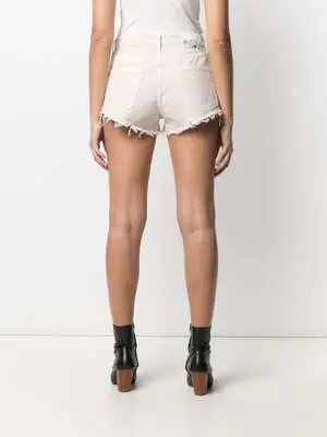 Alanui Fringed Denim Shorts