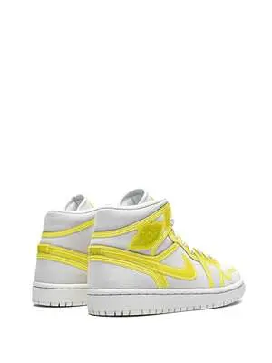 JORDAN Air 1 Mid Lx Opti Yellow Sneakers - White