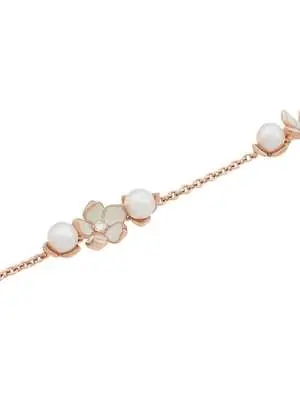 SHAUN LEANE Cherry Blossom Pearl & Diamond Bracelet - Gold