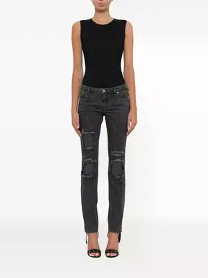 Givenchy Distressed Skinny Jeans - Black