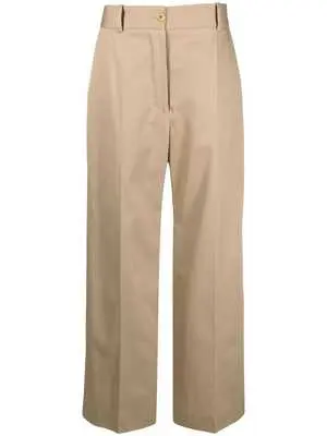 PATOU Wide-leg Tailored Trousers - Neutrals
