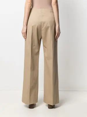PATOU Wide-leg Tailored Trousers - Neutrals