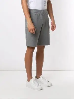 Armani Exchange Logo-embroidered Track Shorts - Grey