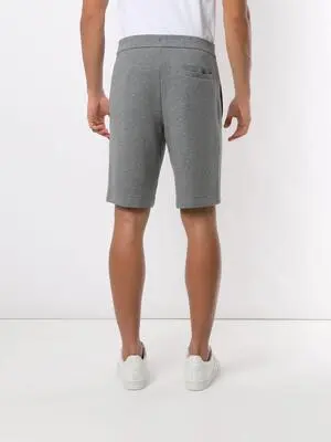 Armani Exchange Logo-embroidered Track Shorts - Grey