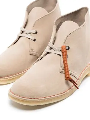 Clarks Suede Ankle Desert Boots - Neutrals