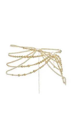 8 Other Reasons Beaded Chain Belt - Gold